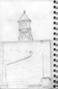 Water Tower Sketch | Images Within